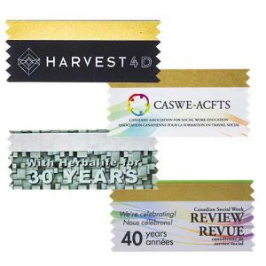 Badge Ribbons, Custom Conference Name Badge Ribbons - MyBadges Canada ...