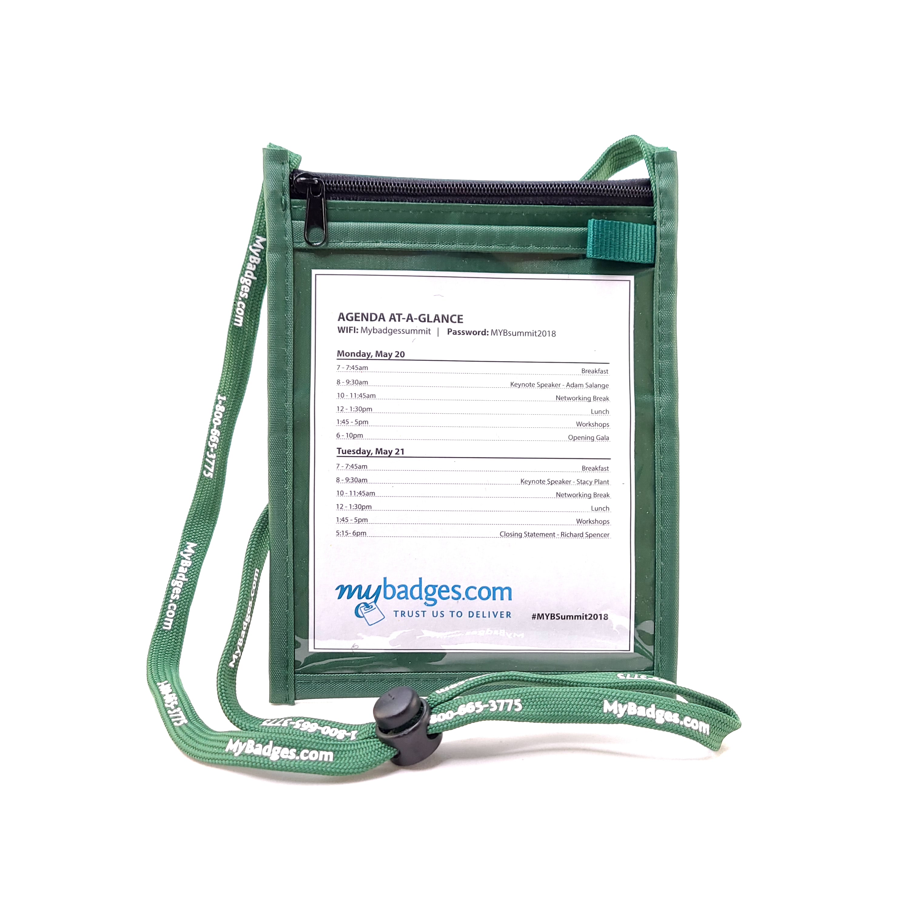 MeetingPro Conference Neck Wallet, 1-Color Imprint - 4" x 3"MBW-43 ...